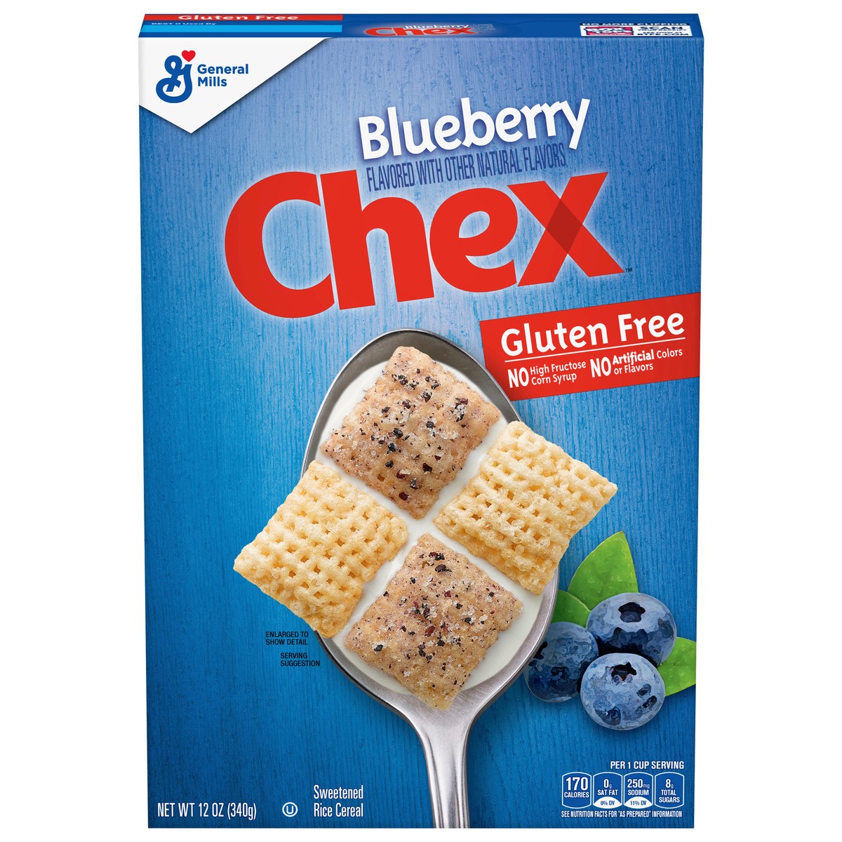Blueberry Chex Breakfast Cereal, Gluten Free, 12 oz 12 oz | Shipt