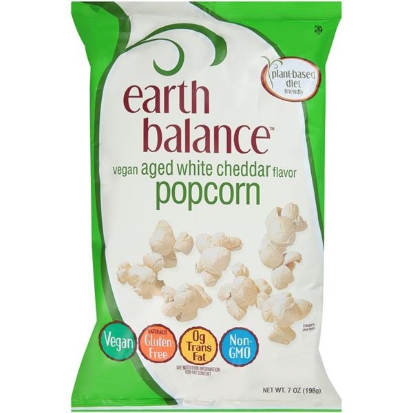 Gfa Brands Inc Earth Balance Vegan Aged White Cheddar Flavor Popcorn 7 ...