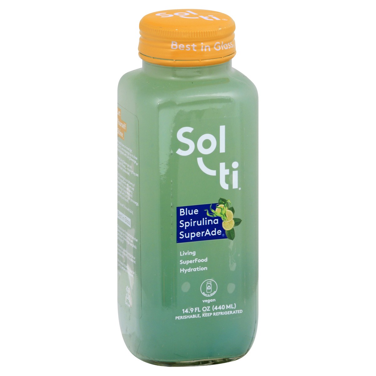 Sol-ti Organic SuperFood Hydration Blue Spirulina SuperAde Living ...