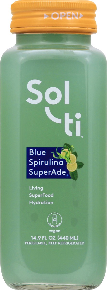 Sol-ti Organic SuperFood Hydration Blue Spirulina SuperAde Living ...