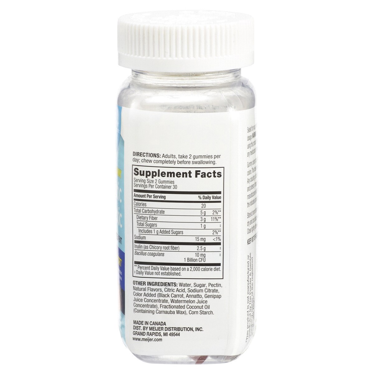Meijer Prebiotic Plus Probiotic Gummies 60 ct | Shipt