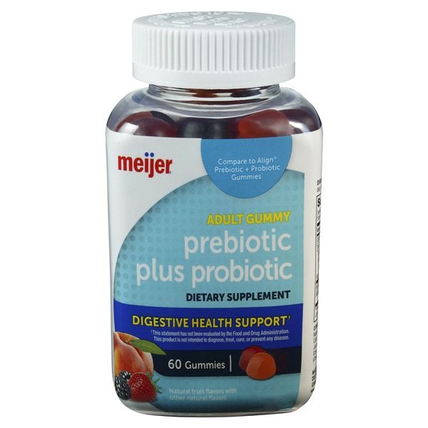 Meijer Prebiotic Plus Probiotic Gummies 60 ct | Shipt