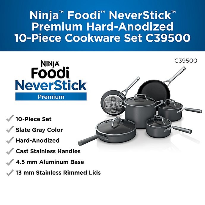 Ninja Foodi NeverStick Premium Hard-Anodized Cookware Set 10 ct | Shipt