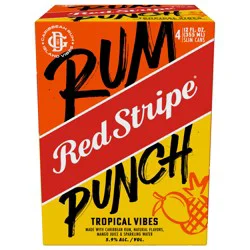 Red Stripe Tropical Vibes Rum Punch 4 - 12 fl oz Cans 4 ct | shipt