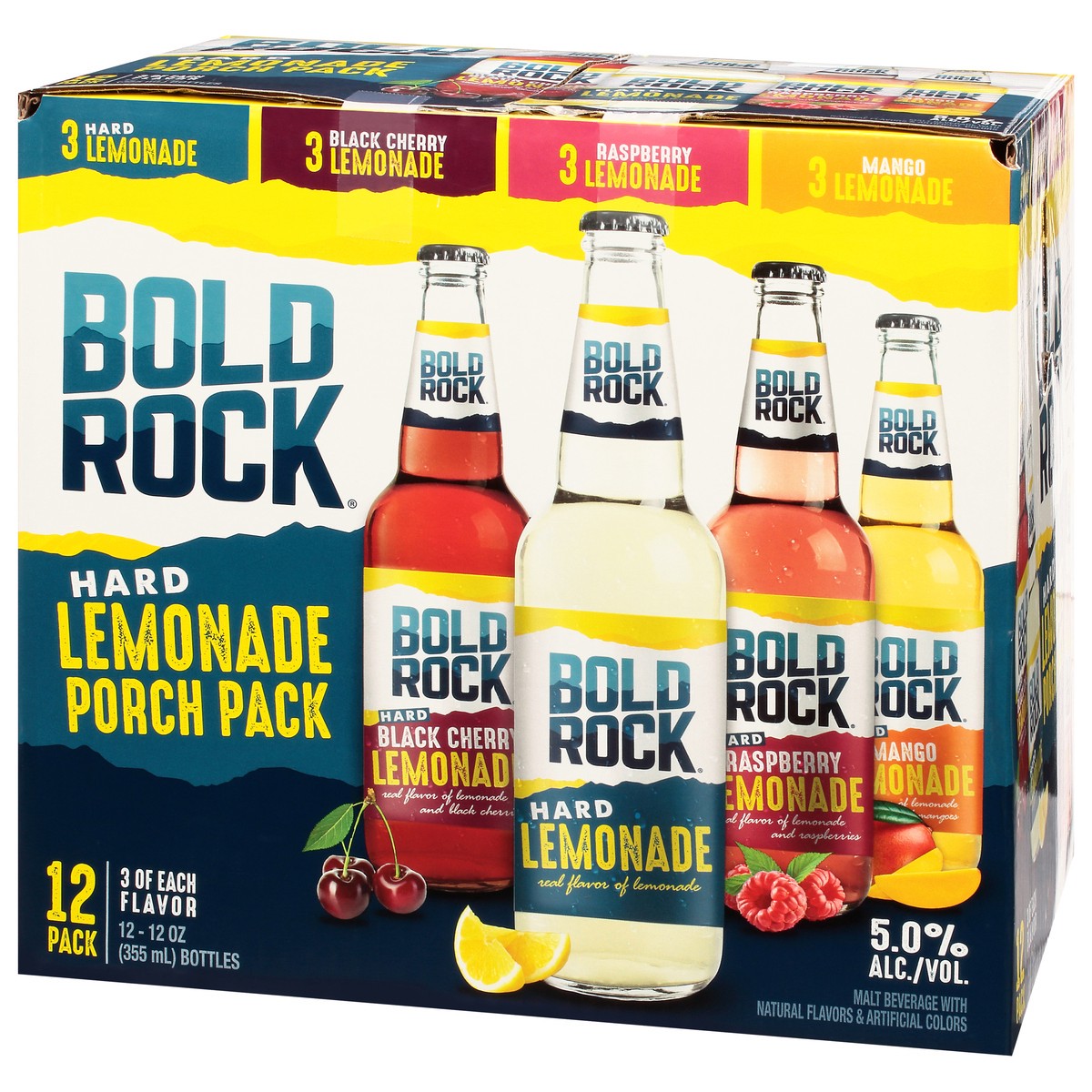 Bold Rock Hard Cider Bold Rock 12 Pack Porch Pack Hard Lemonade 12 - 12 ...