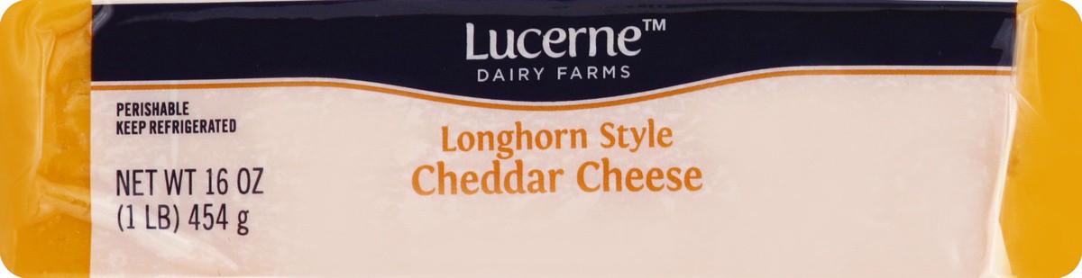 Lucerne Dairy Farms Cheese Natural Longhorn Half Moon 16 oz | Shipt