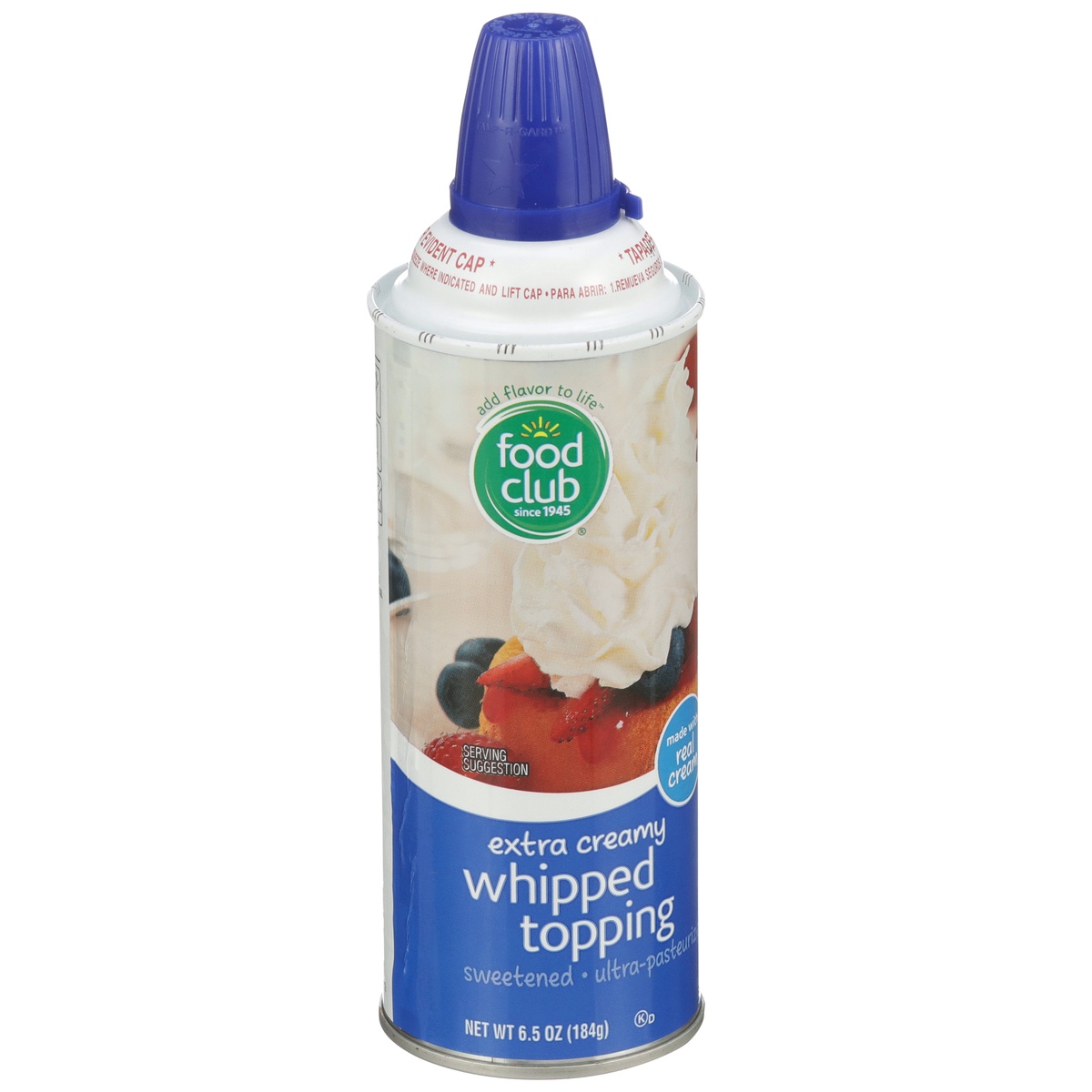 Food Club Extra Creamy Whipped Topping 6.5 oz | Shipt