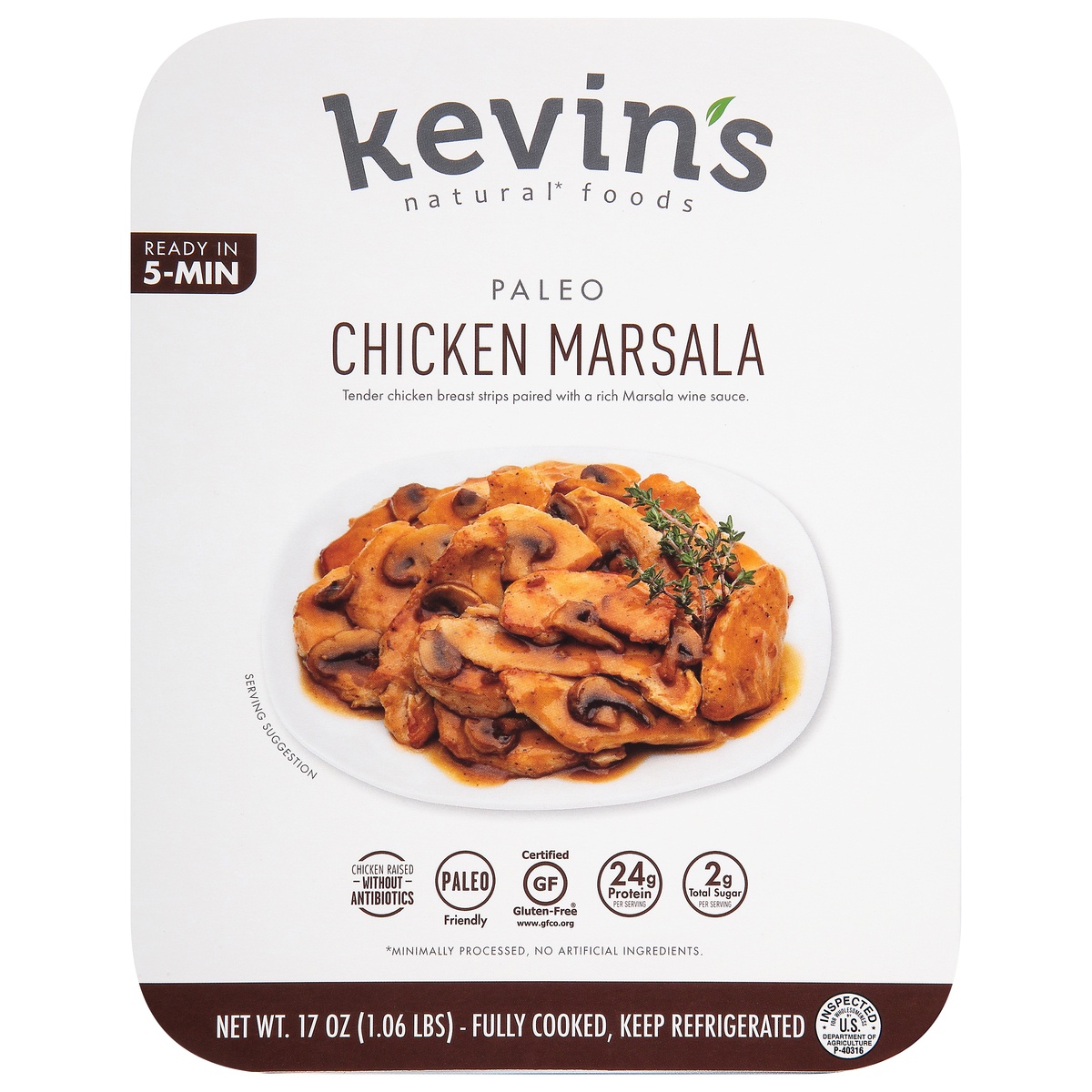 Kevin's Chicken Marsala 17 oz | Shipt