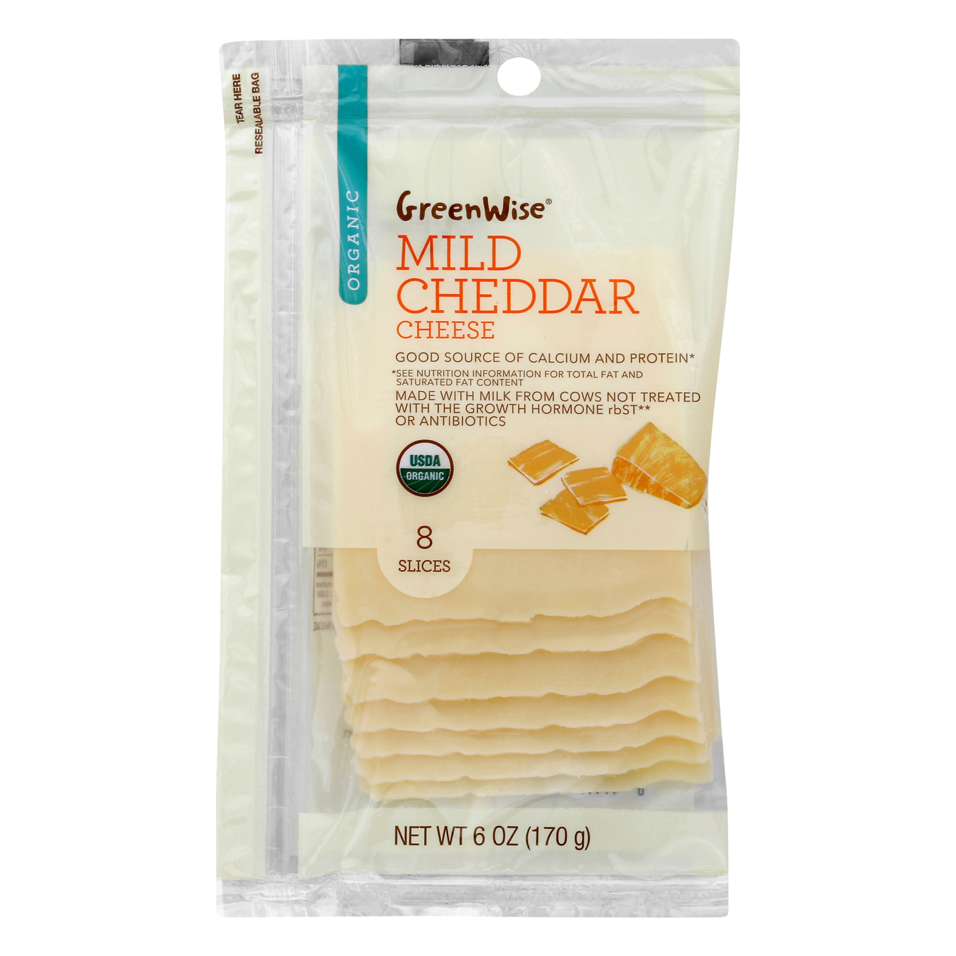 GreenWise Organic Mild Cheddar Cheese 6 oz | Shipt