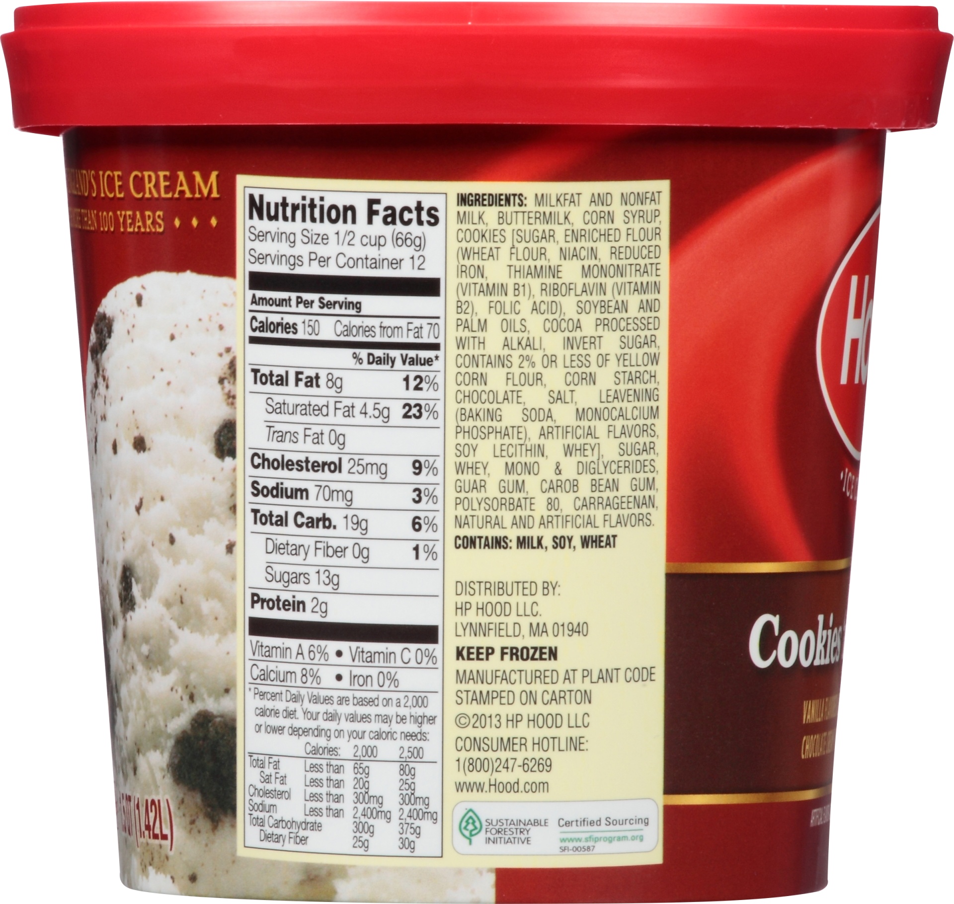 Hood Cookies 'N Cream Ice Cream 48 fl oz | Shipt