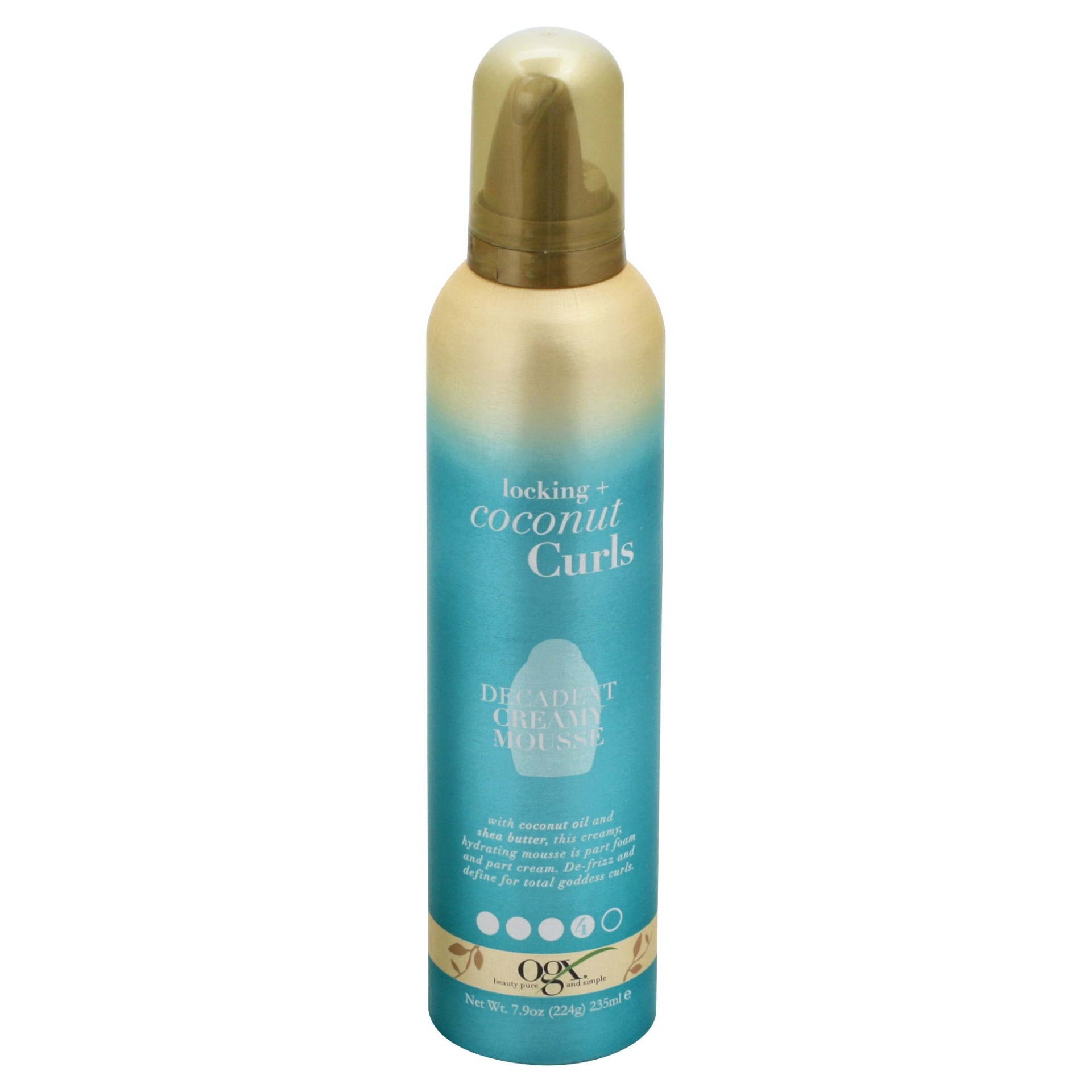 OGX Decadent Creamy Mousse Locking + Coconut Curls 7.9 oz | Shipt