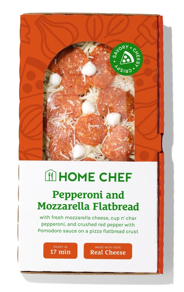 Home Chef Pepperoni Mozzarella Flatbread 13.6 oz | Shipt
