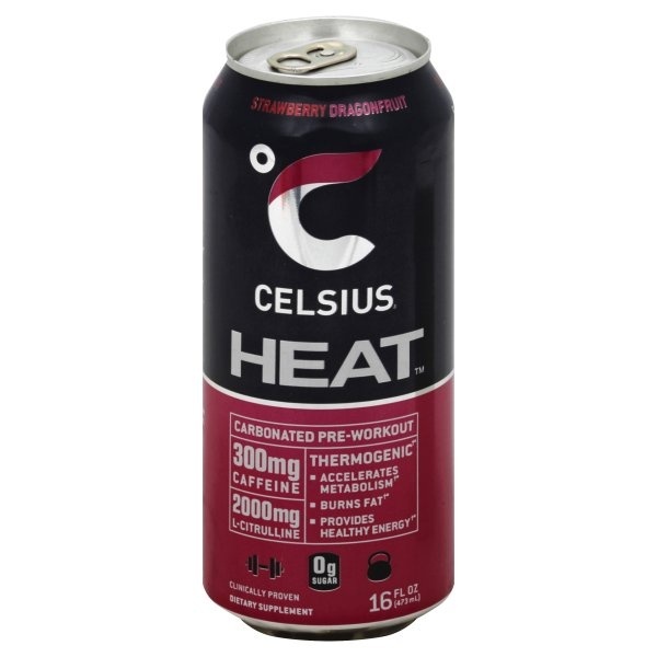 CELSIUS Heat Strawberry Dragon Fruit 16 fl oz | Shipt