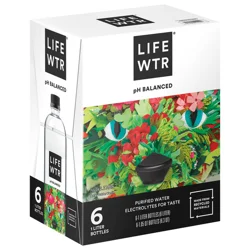 Life Wtr Purified Water, Ph Balanced 6 ct | shipt