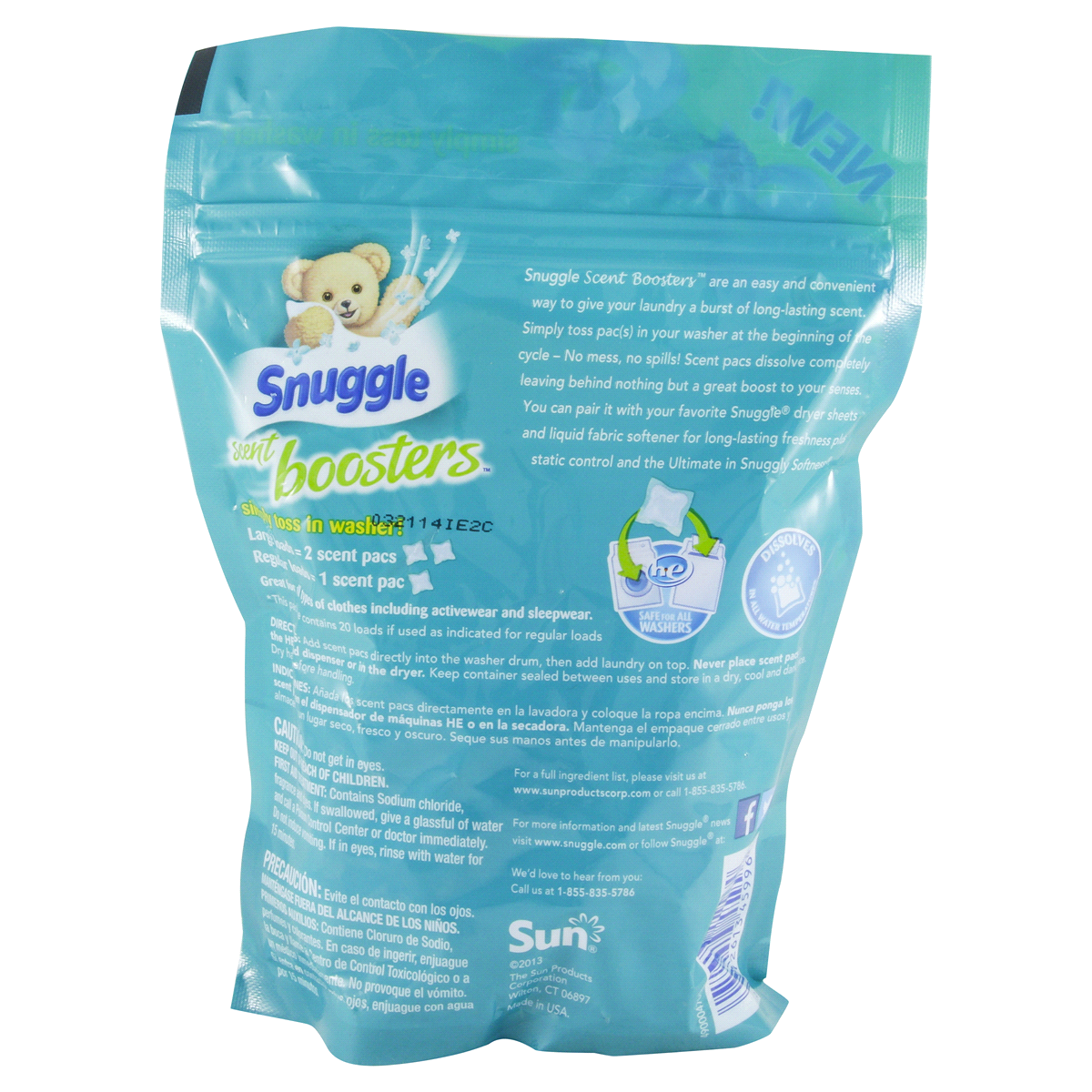 Snuggle Scent Boosters Concentrated Scent Pacs Blue Iris Bliss 20 ct ...