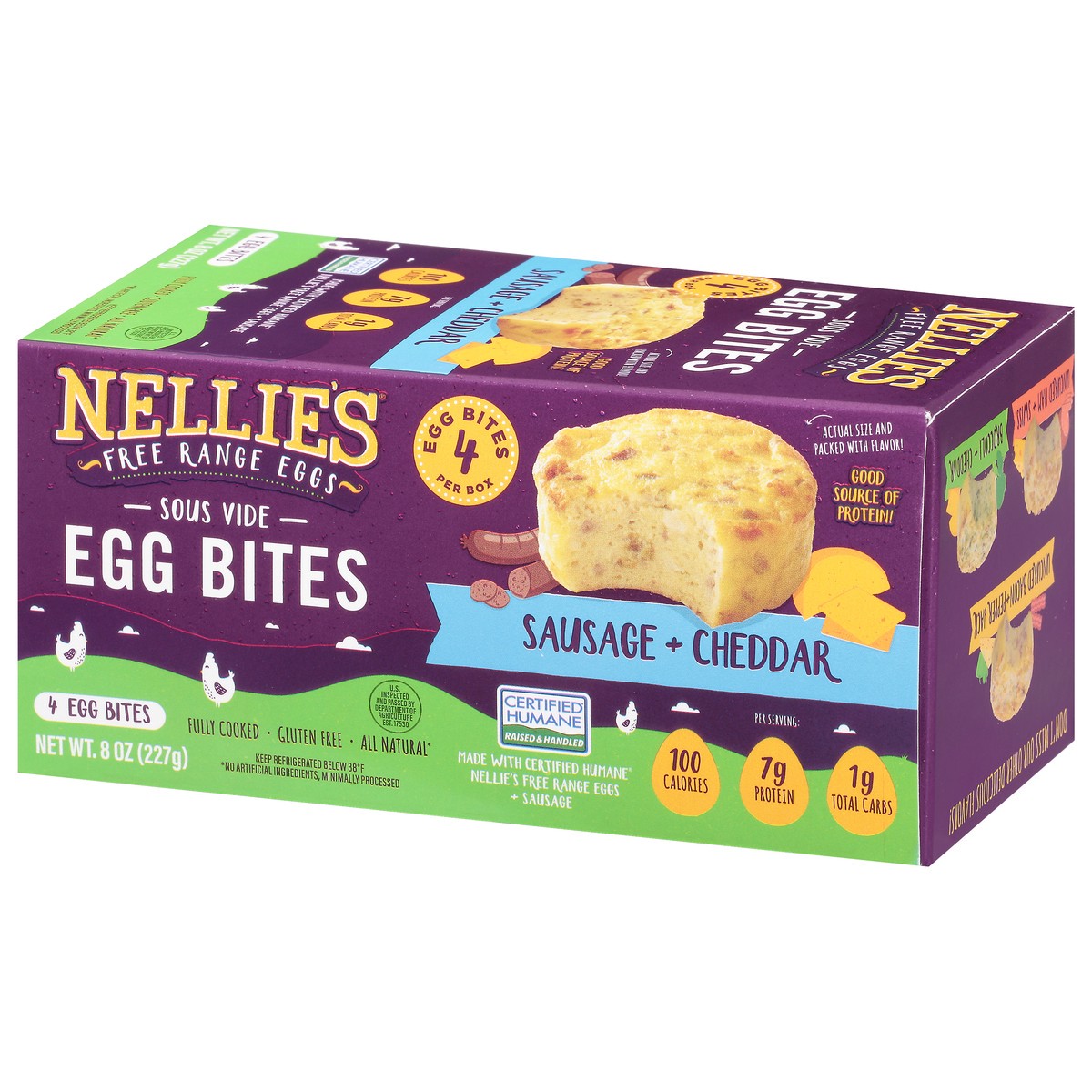 Nellie's Sausage + Cheddar Egg Bites 4 ea 4 ct | shipt