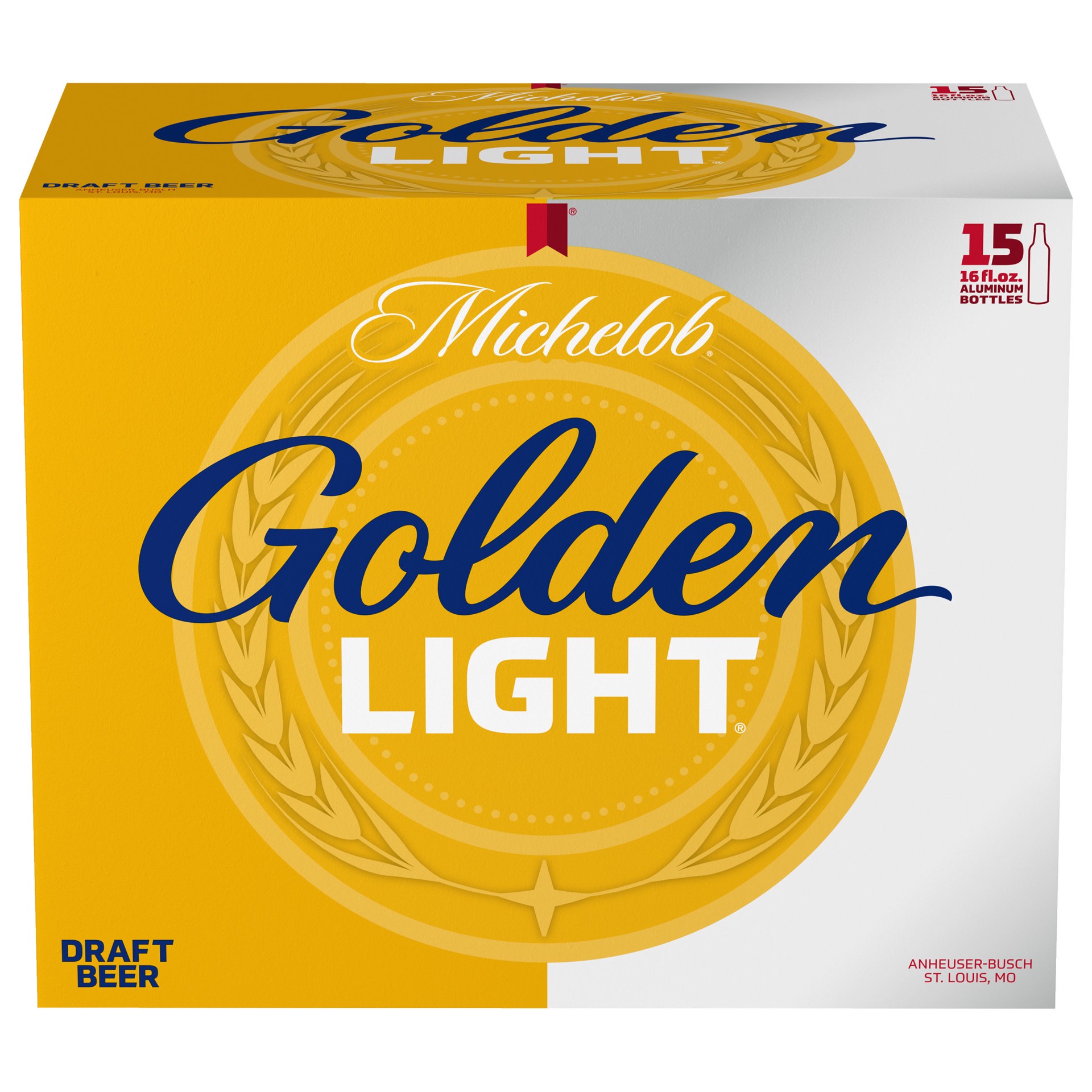Michelob Golden Draft Light American Lager Beer 15 Pack, 16 fl oz ...