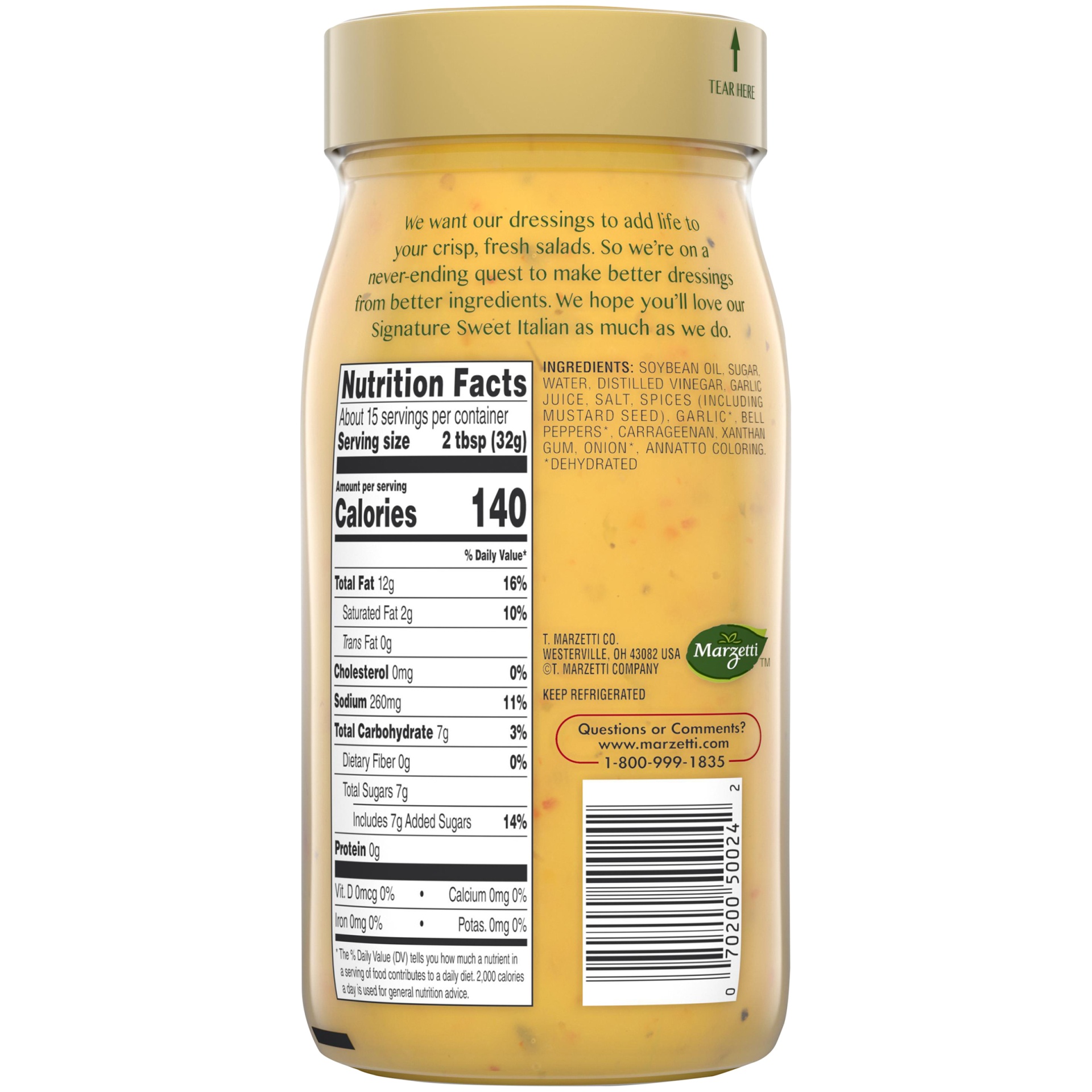 Marzetti Signature Sweet Italian Dressing 15 fl oz | Shipt