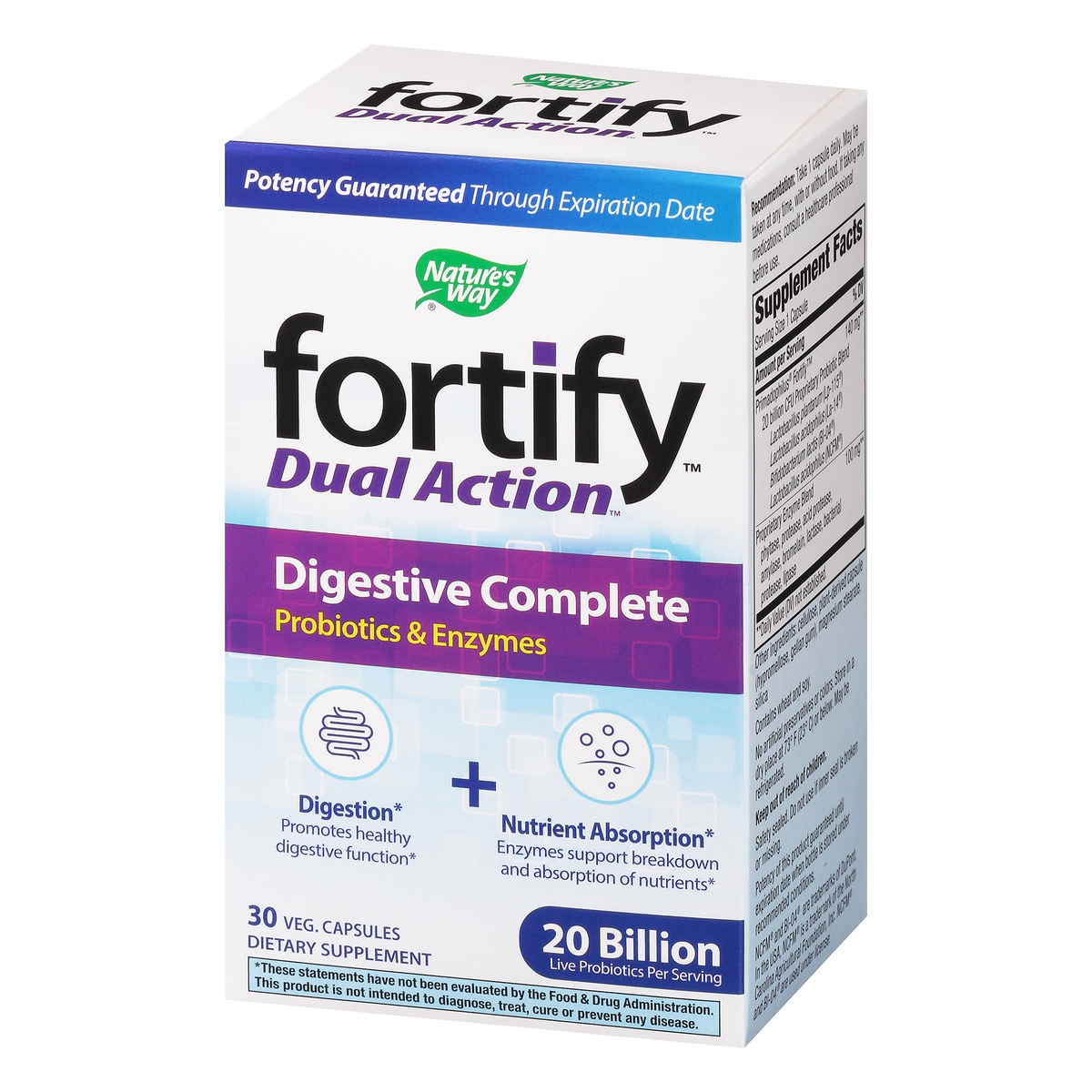 Nature's Way Fortify Probiotic Plus Digestive Complete 30 ct | Shipt