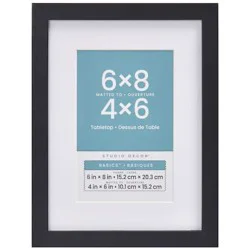 Basics Linear Tabletop Frame With Mat By Studio Decor 4 in x 6 in mat ...