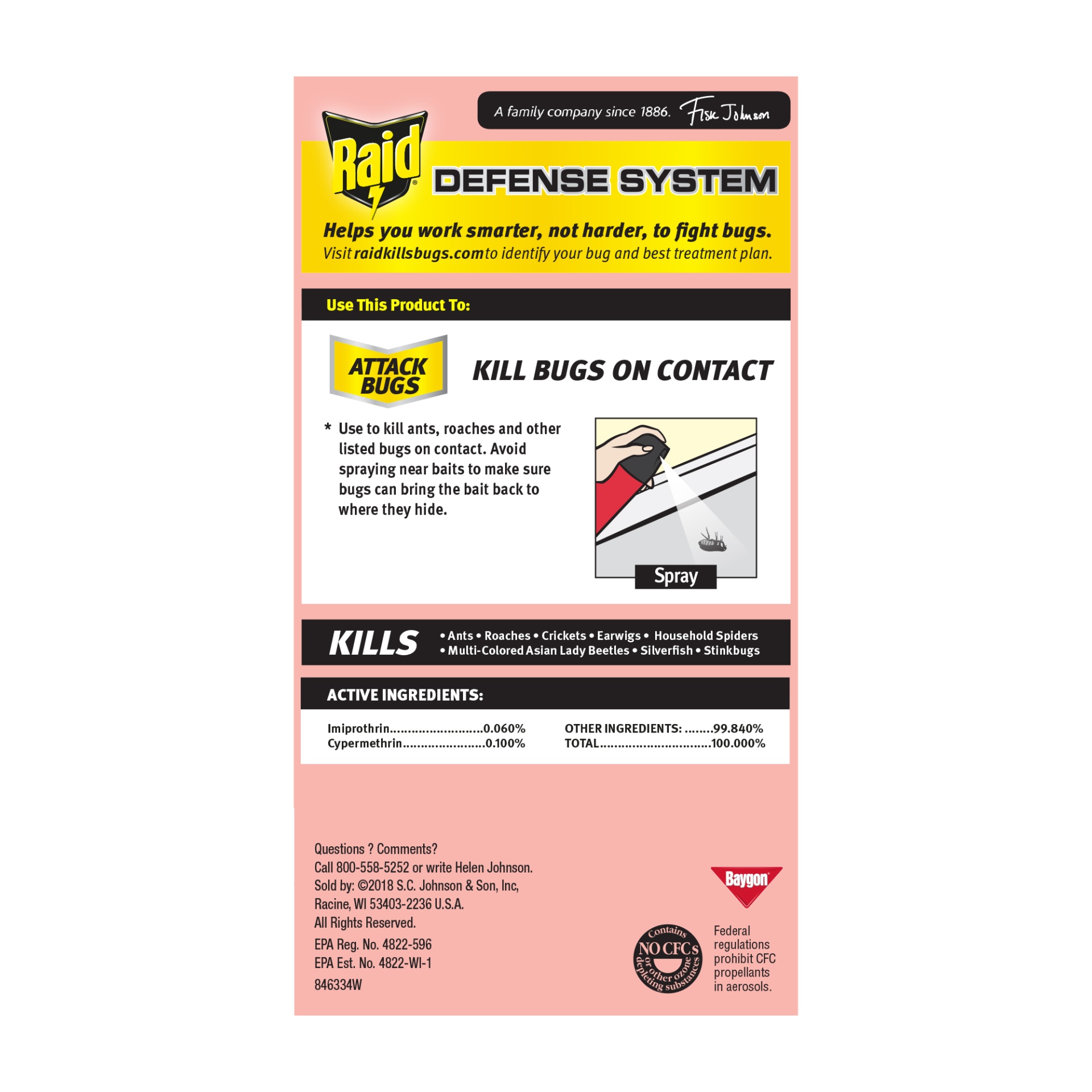 Raid Ant & Roach Killer 26, Lavender Scent 17.5 oz | Shipt