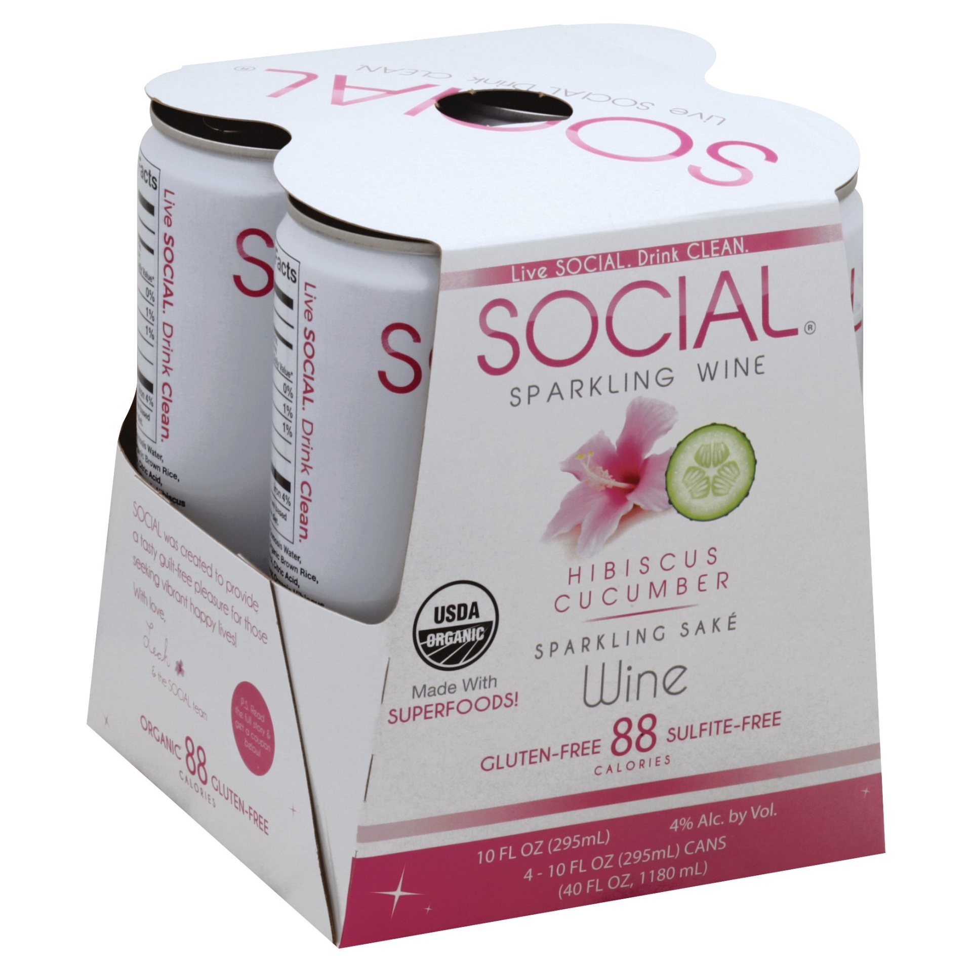 SOCIAL Sparkling Wine Organic Hibiscus Cucumber Sparkling Saké Wine | Shipt SOCIAL Sparkling Wine Organic Hibiscus Cucumber Sparkling Saké Wine | Shipt