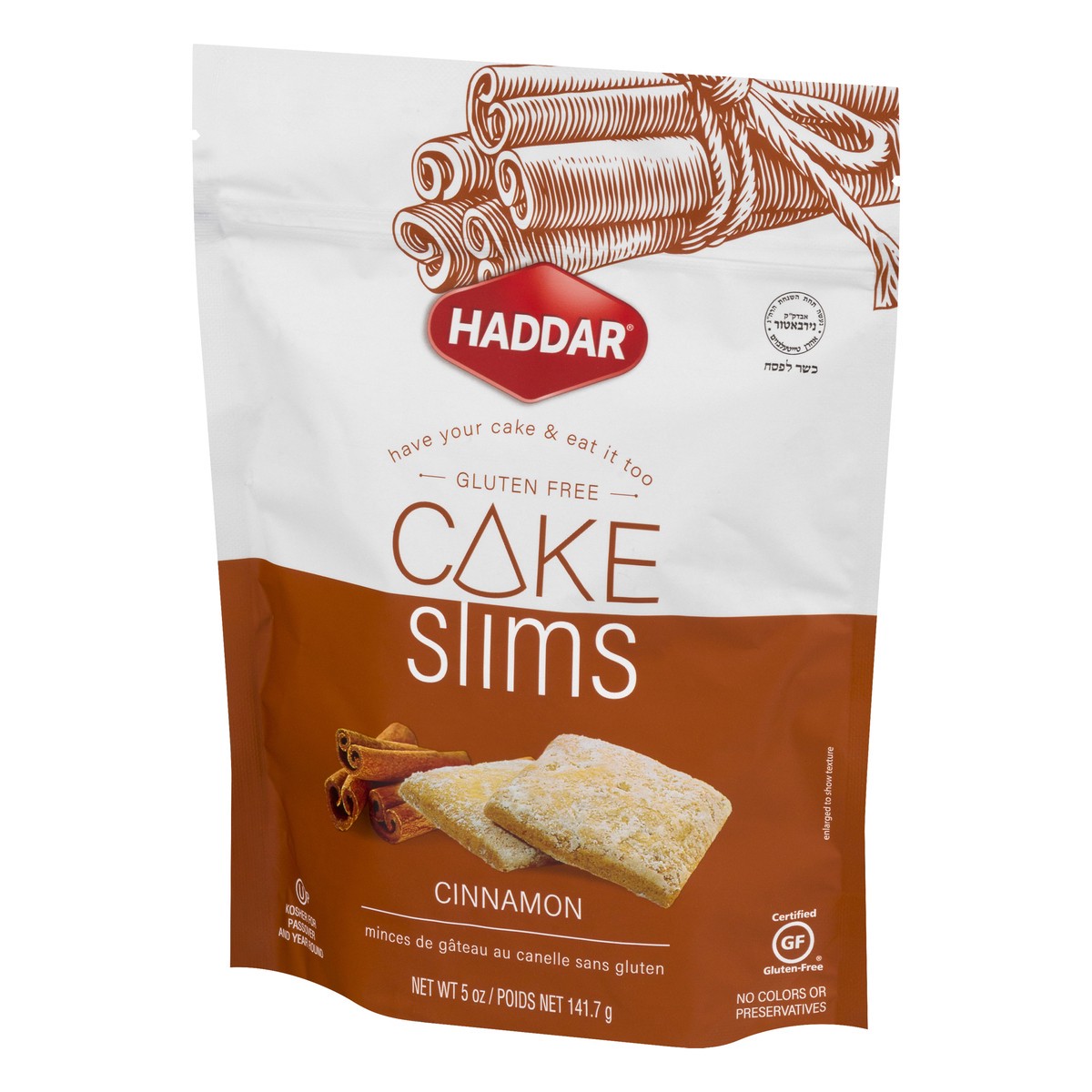 Haddar Gluten Free Cinnamon Cake Slims 5 oz 5 oz | Shipt