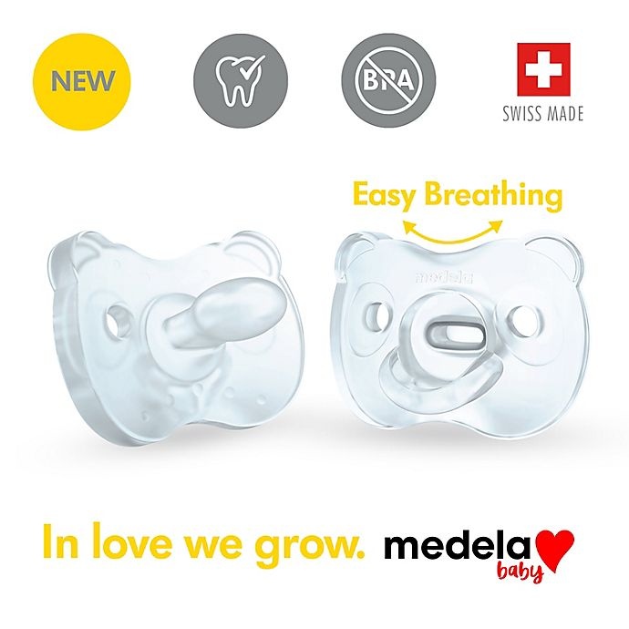 Medela Baby 6-18M SensoPearls Soft Silicone Pacifiers - Blue 2 ct | Shipt