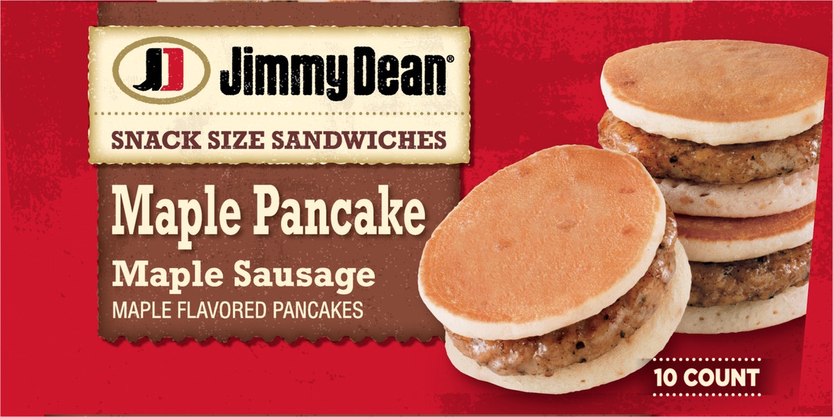 Jimmy Dean Snack Size Maple Pancake Breakfast Sandwiches with Maple ...