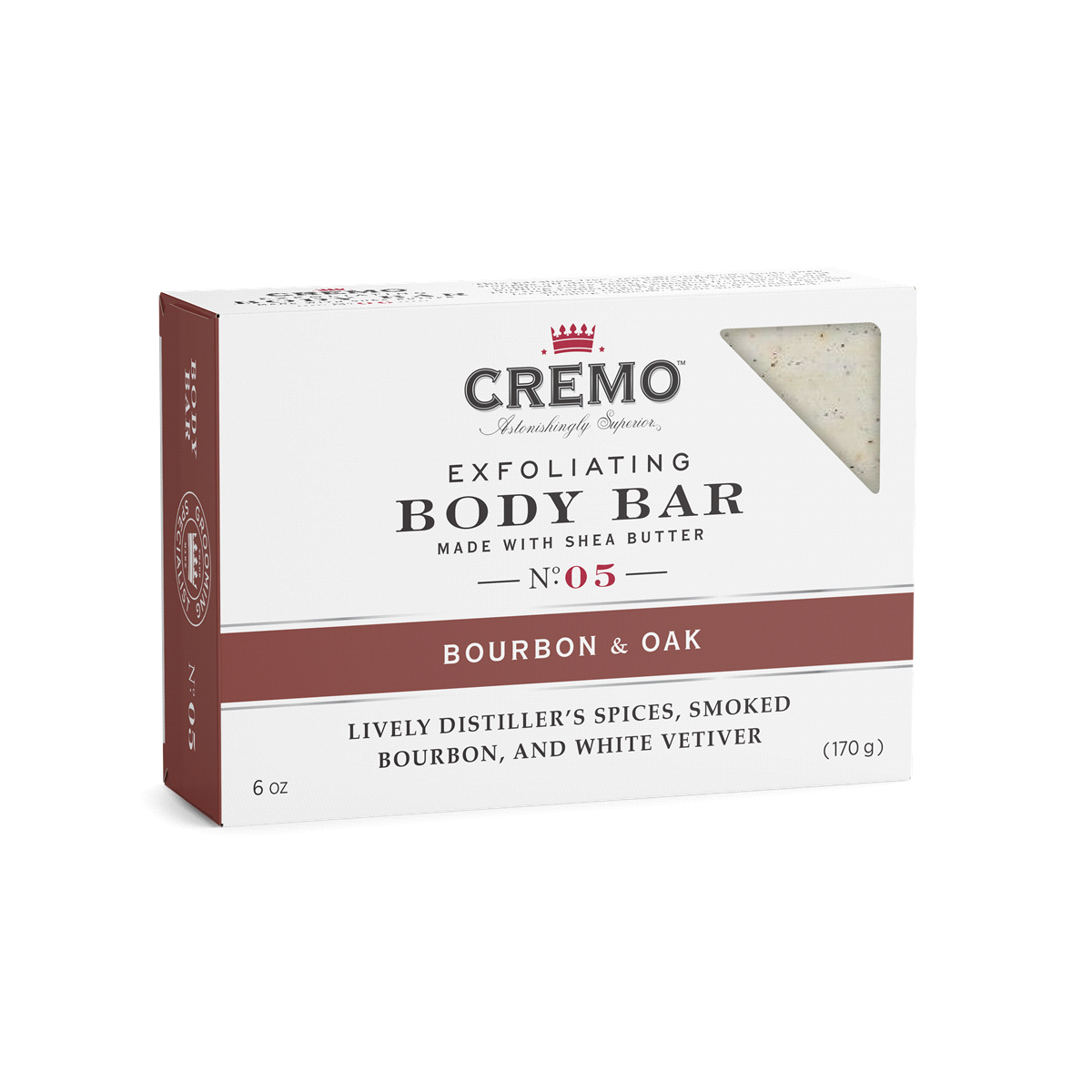 Cremo Bourbon and Oak Body Bar 6 oz | Shipt