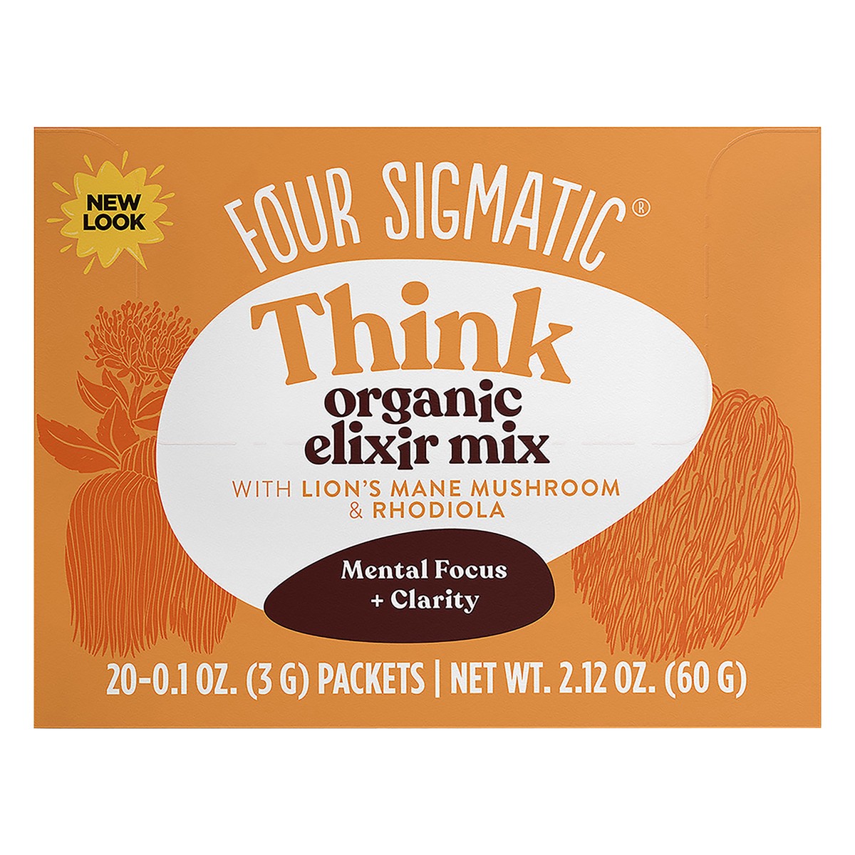 Four Sigmatic THINK Organic Elixir Mix with Lion's Mane Mushrooms 1 ct ...