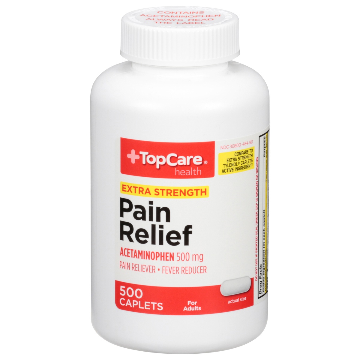 TopCare Acetaminophen Extra Strength 500 ct; 500 mg | Shipt