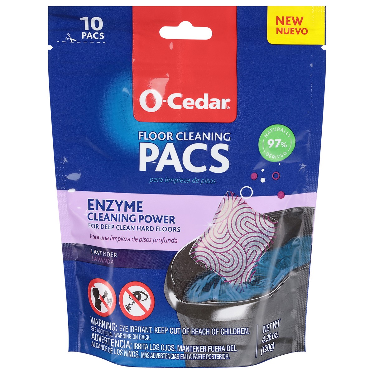 O-Cedar Pacs Lavender Floor Cleaning 10 ea 10 ct | Shipt