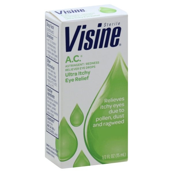Visine A.C. Seasonal Itching+Redness Relief Eyedrops 0.5 oz | Shipt