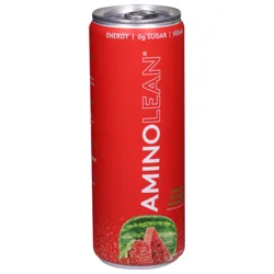 AminoLean Sparkling Strawberry Watermelon Energy Drink 12 fl oz 12 fl ...