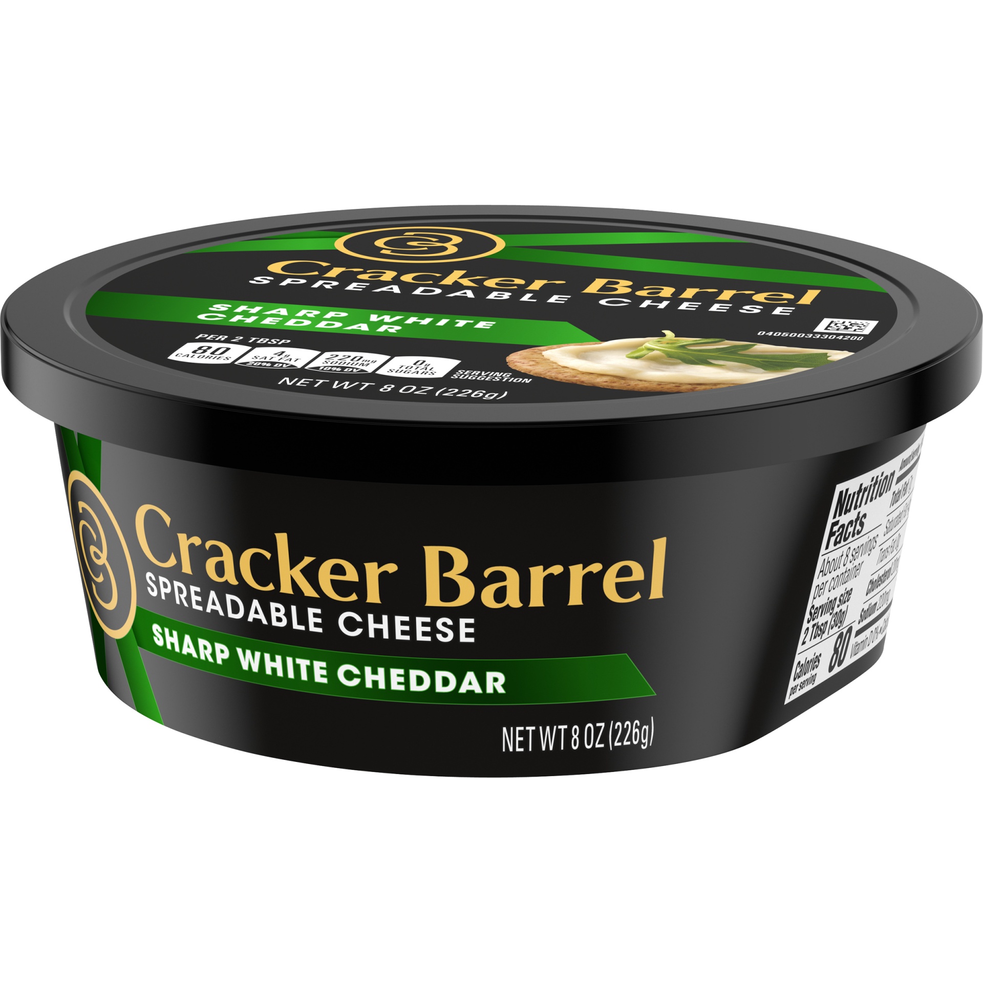 Cracker Barrel Sharp White Cheddar Spreadable Cheese 8 oz | Shipt