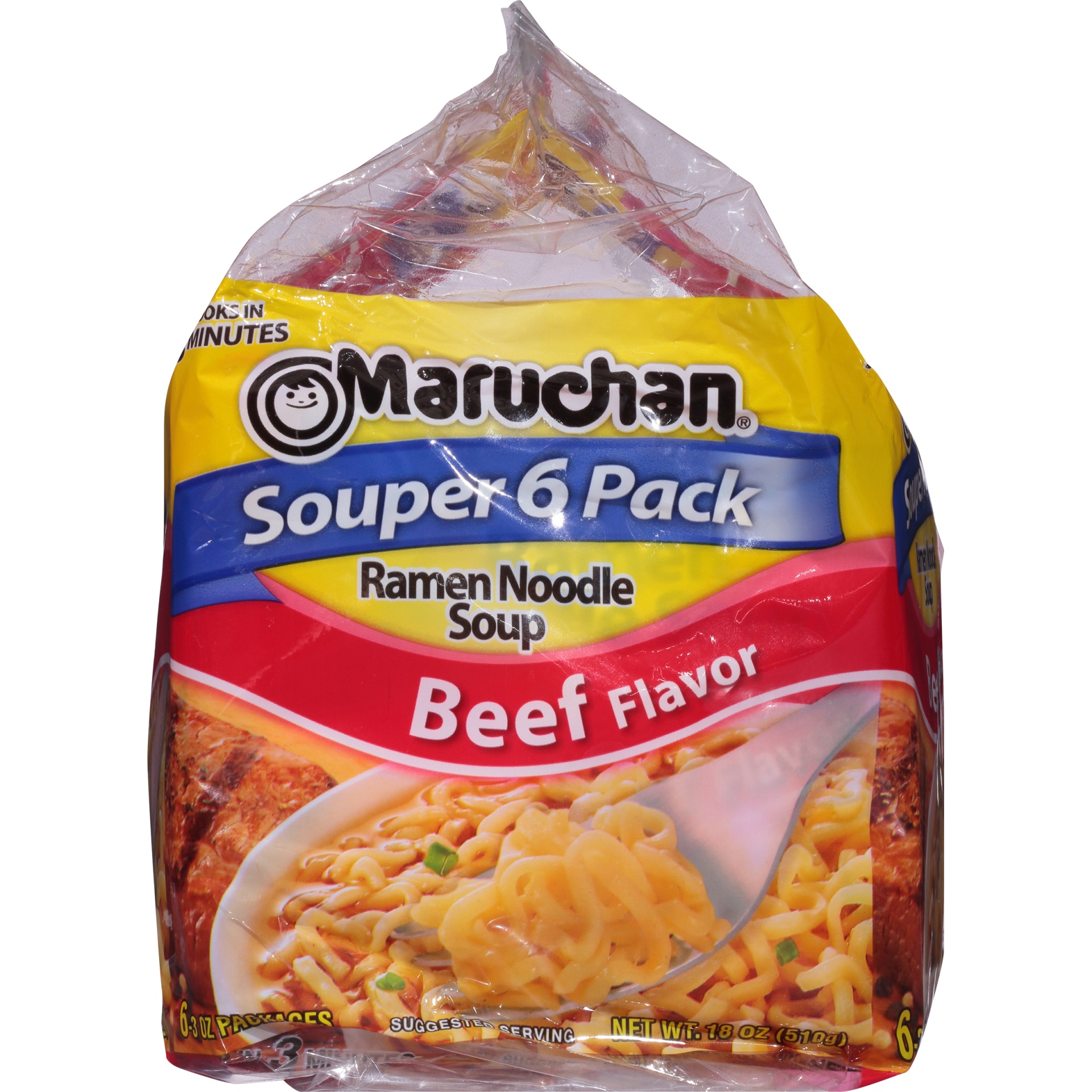Maruchan Beef Ramen Noodle Soup 6 ct; 3 oz | Shipt