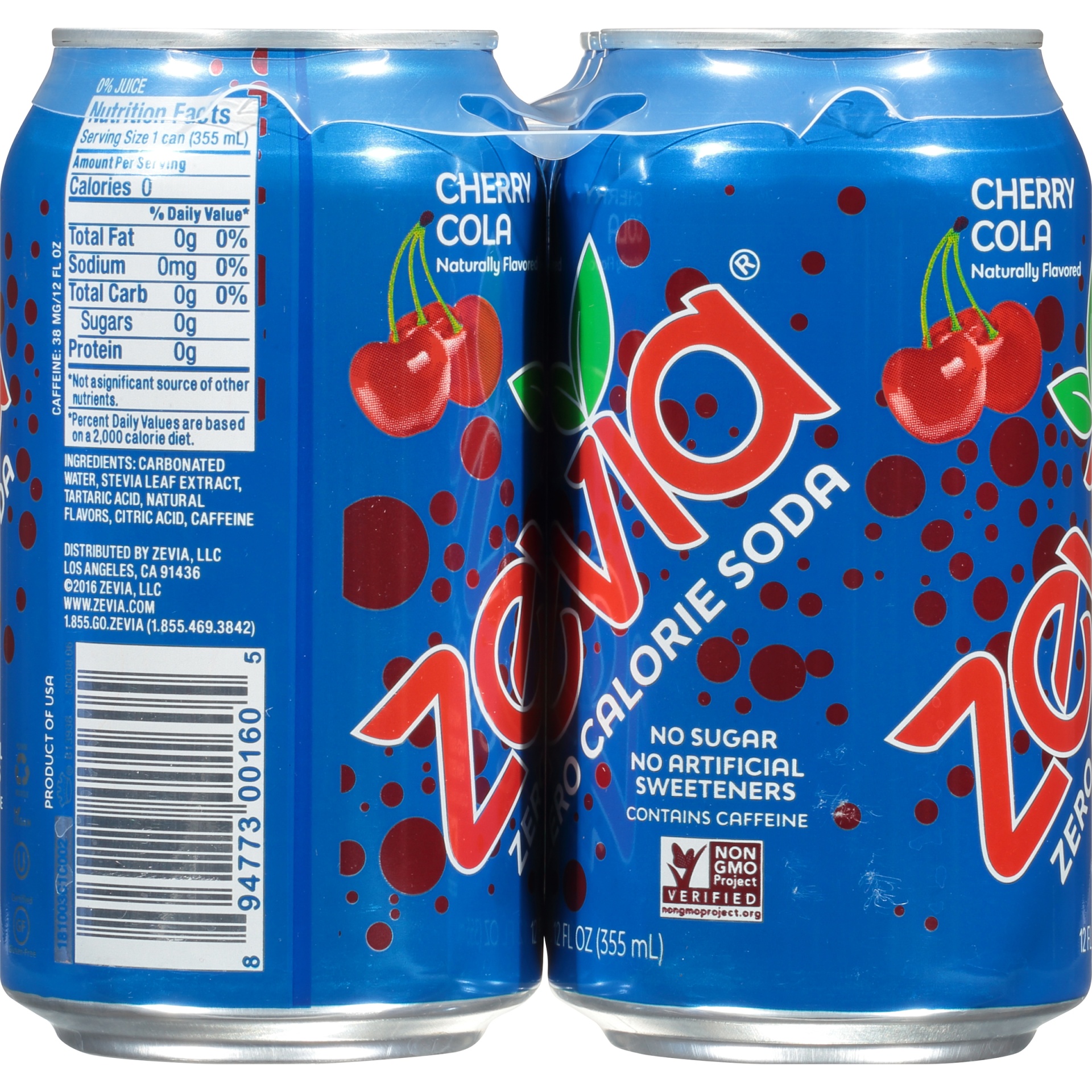 Zevia Zero Calorie Cherry Cola 6 ct; 12 oz | Shipt