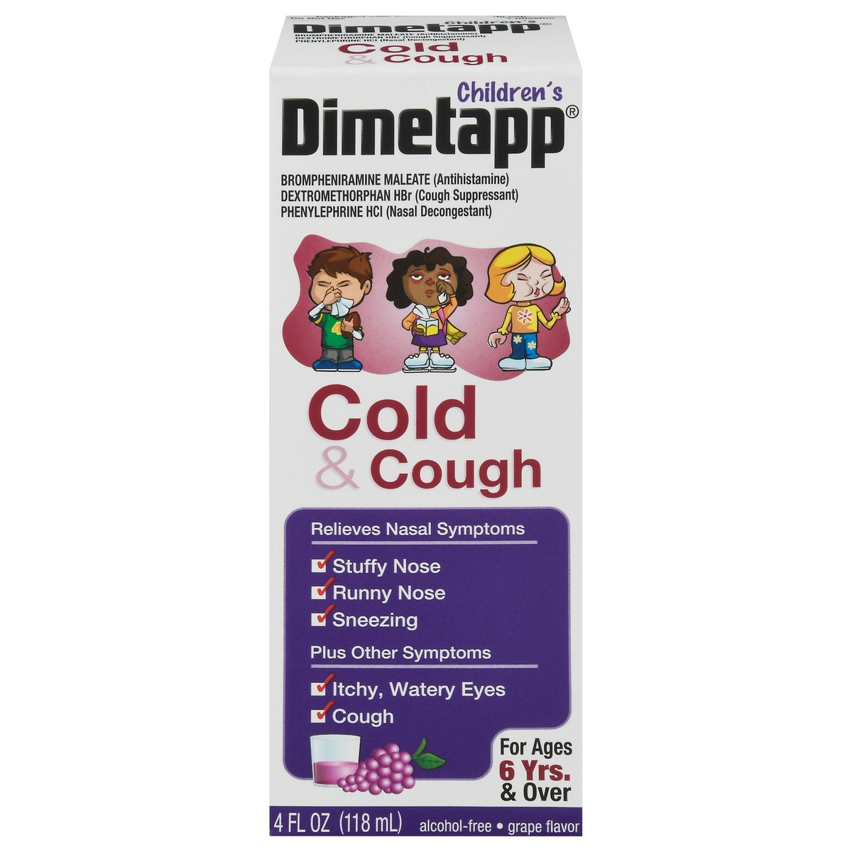 Dimetapp Children's Grape Flavor Cold & Cough 4 fl oz 4 fl oz | Shipt