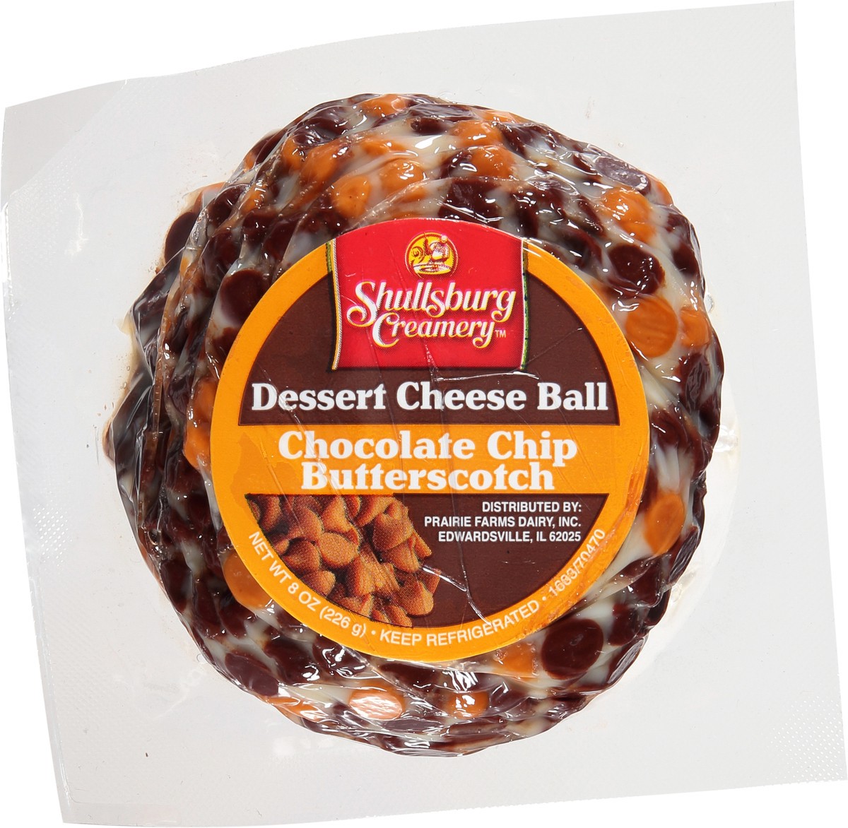 Shullsburg Creamery Dessert Cheese Ball, Chocolate Chip Butterscotch 8 ...