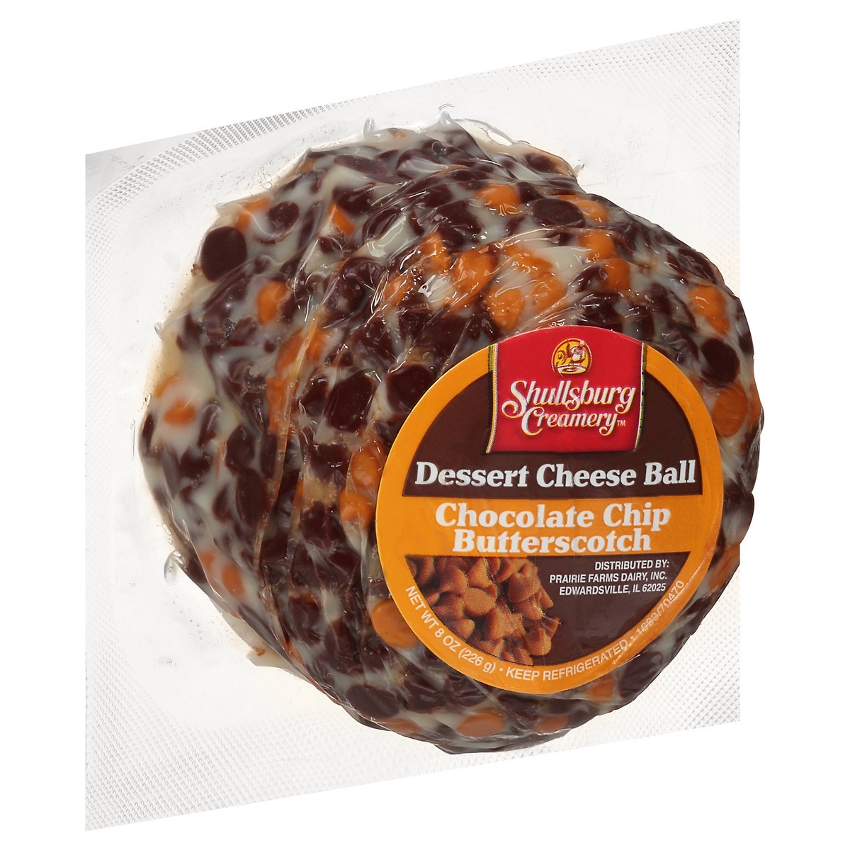 Shullsburg Creamery Dessert Cheese Ball, Chocolate Chip Butterscotch 8 ...
