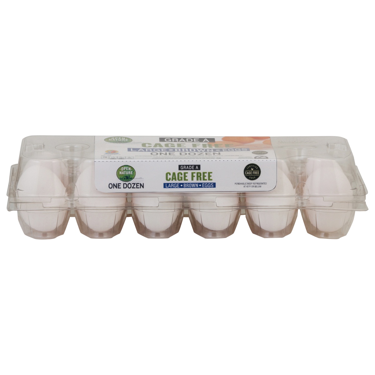 Open Nature Eggs Cage Free Large Brown 12 ct | Shipt