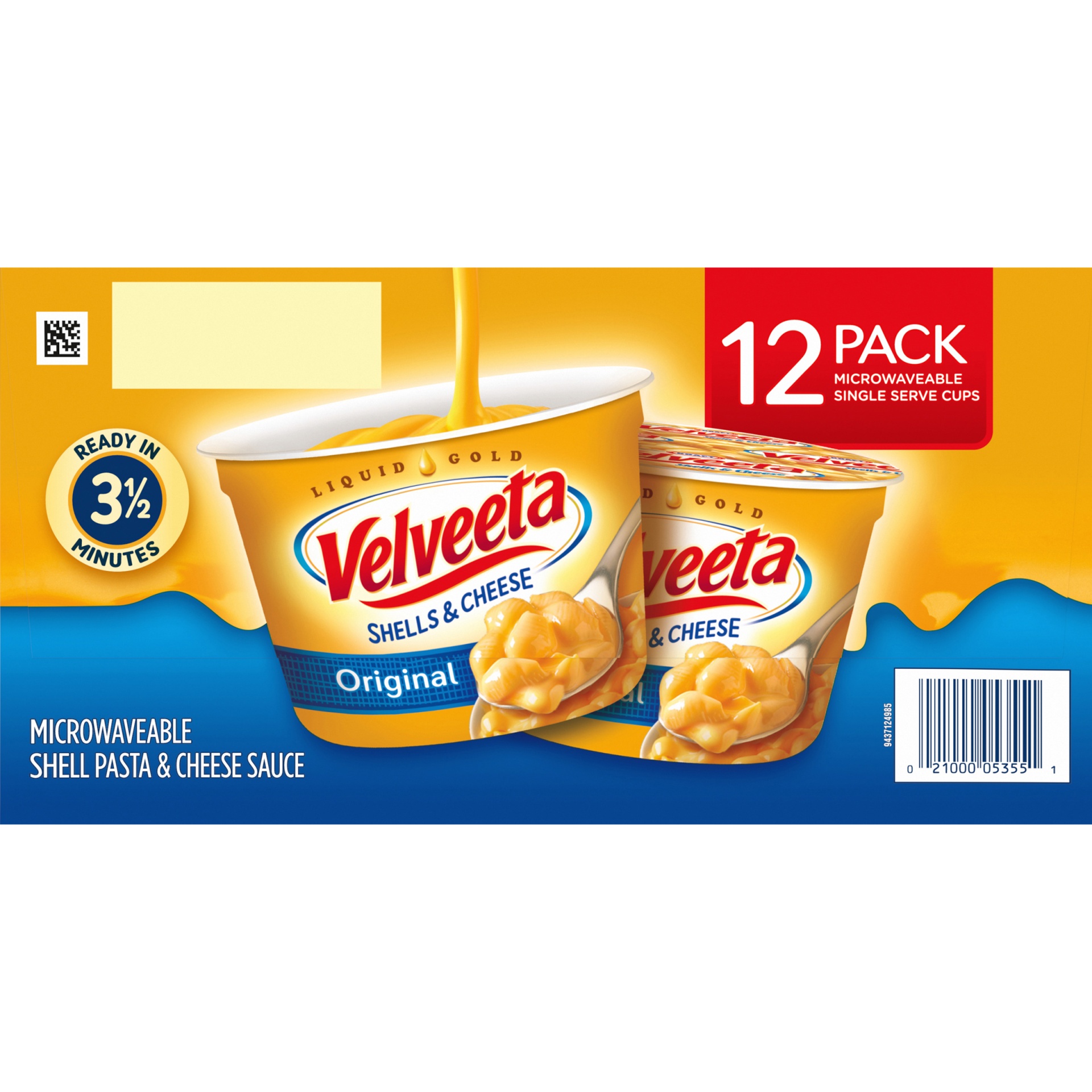 Velveeta Shells & Cheese Original Microwavable Shell Pasta & Cheese ...