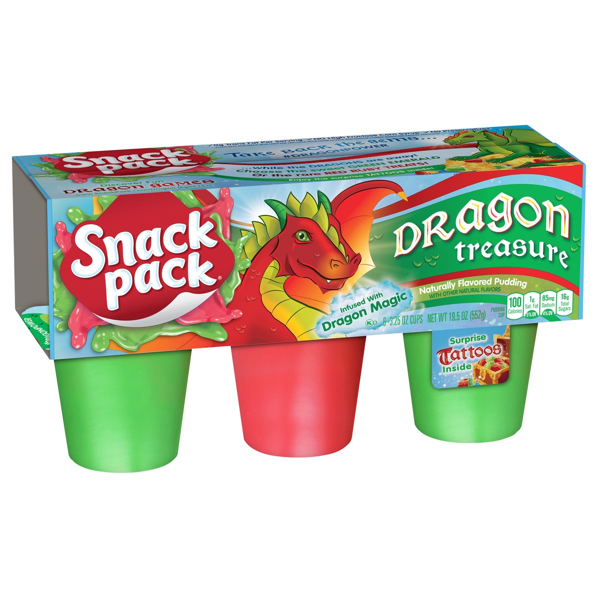 Snack Pack Dragon Treasure Super Pudding Cups 6 ct | Shipt