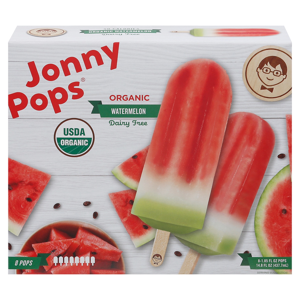 Jonny Pops Watermelon Ice Cream Bars 1 ct | Shipt