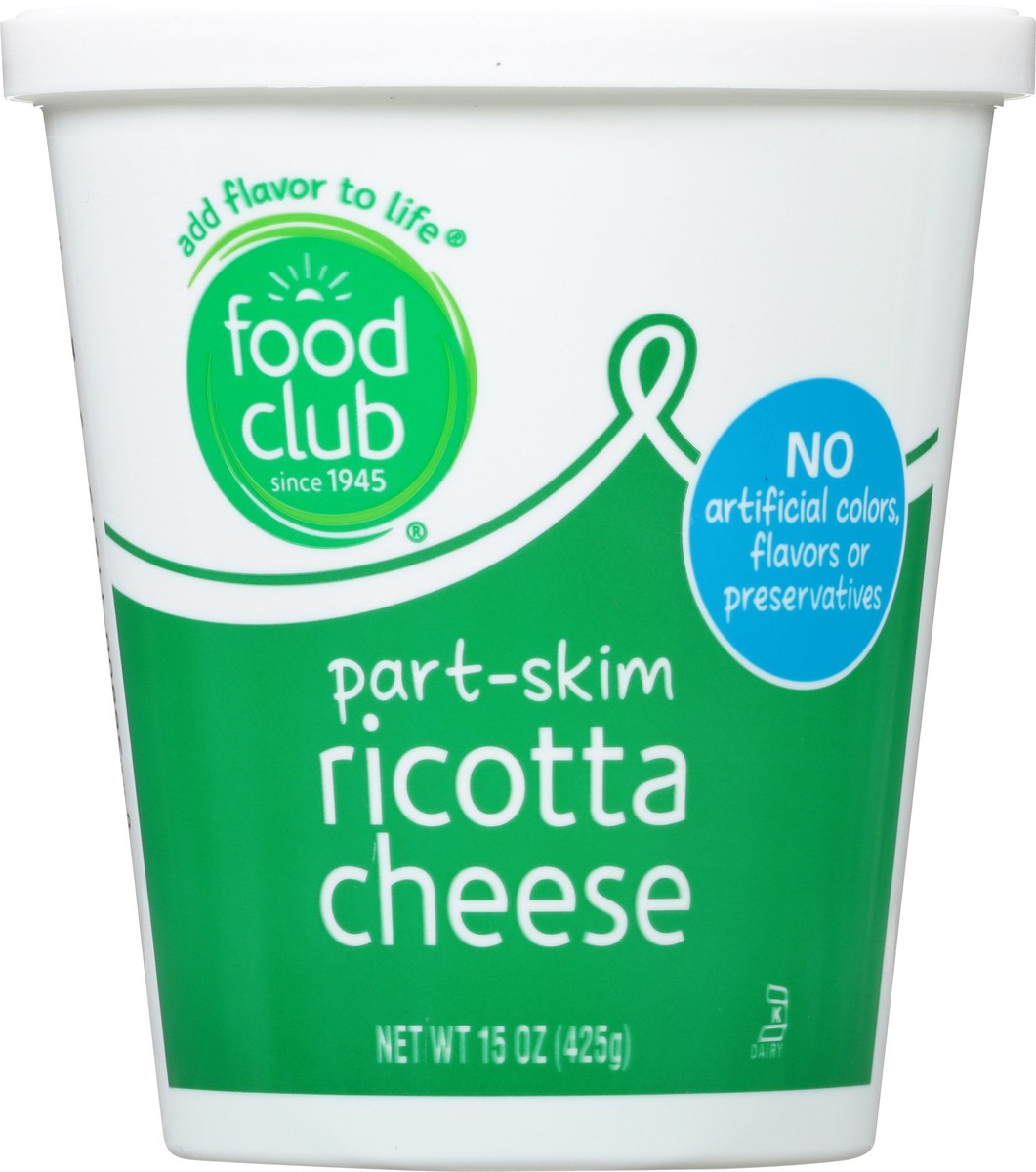 Food Club Part-Skim Ricotta Cheese 15 oz 1 ct | Shipt