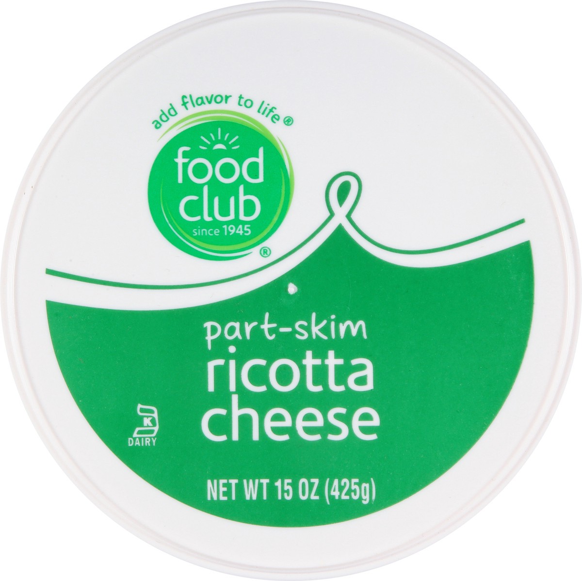 Food Club Part-Skim Ricotta Cheese 15 oz 1 ct | Shipt