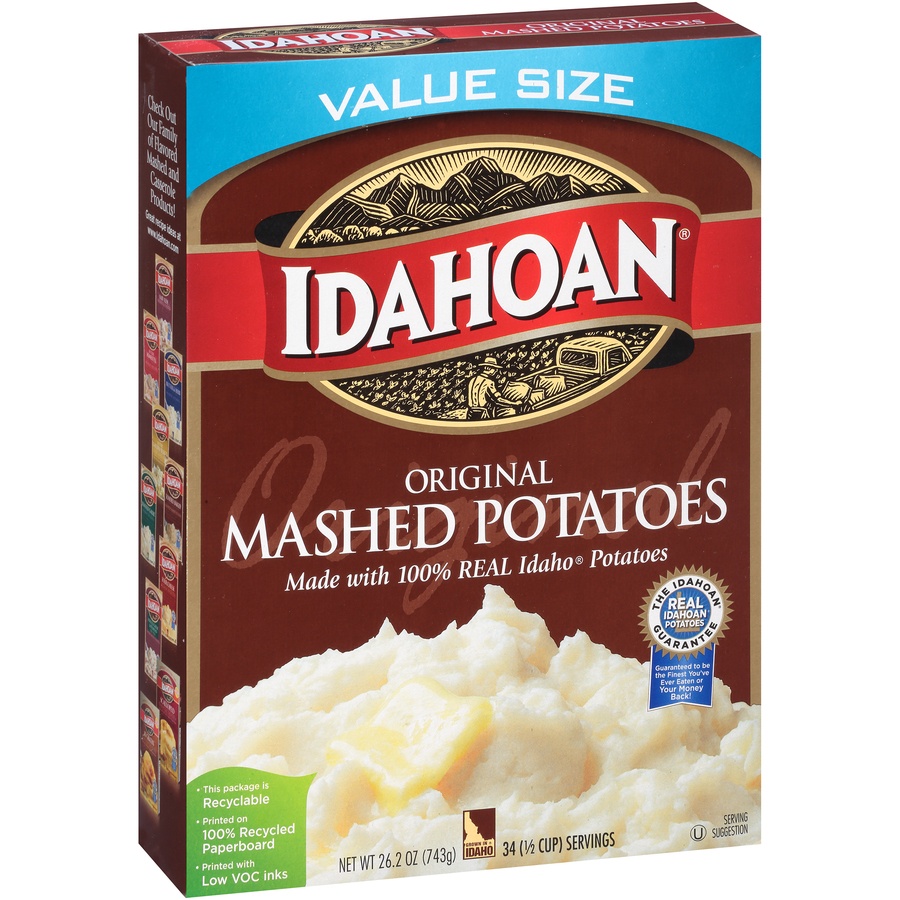 Idahoan Mashed Potatoes Original Value Size 26.2 oz | Shipt