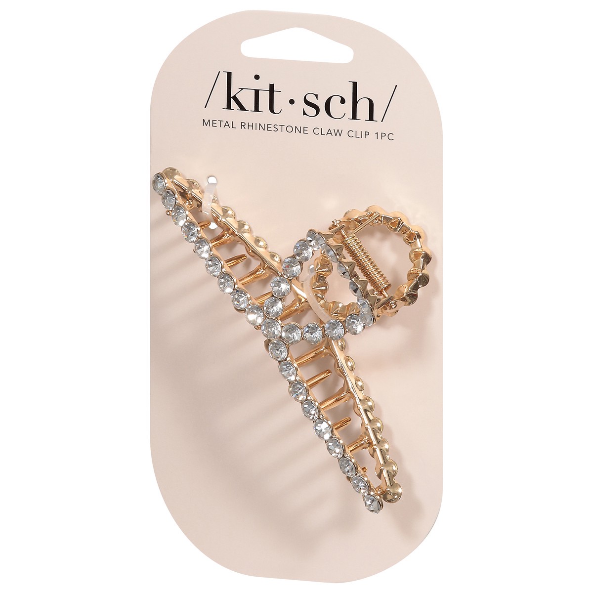 Kitsch Gold Loop Metal Rhinestone Claw Clip 1 ea 1 ct | shipt