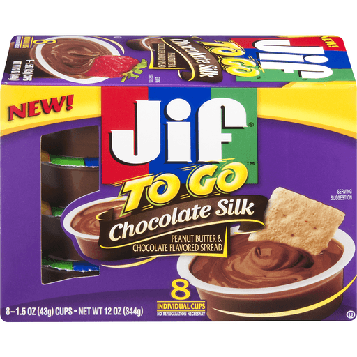 Jif To Go Chocolate Silk Peanut Butter Spread 8 ct; 1.5 oz | Shipt